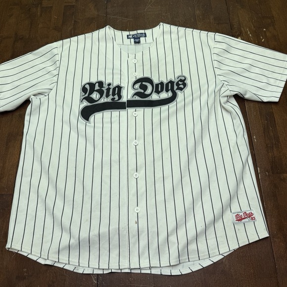 Big Dogs | Shirts | Big Dogs Baseball Jersey Vintage 2xl White Black ...